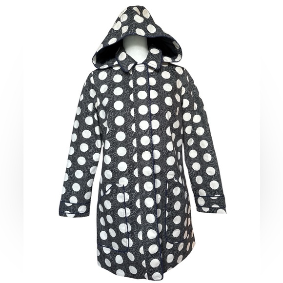 Boden | Jackets & Coats | Boden New With Tag Gray And White Polka Dot ...